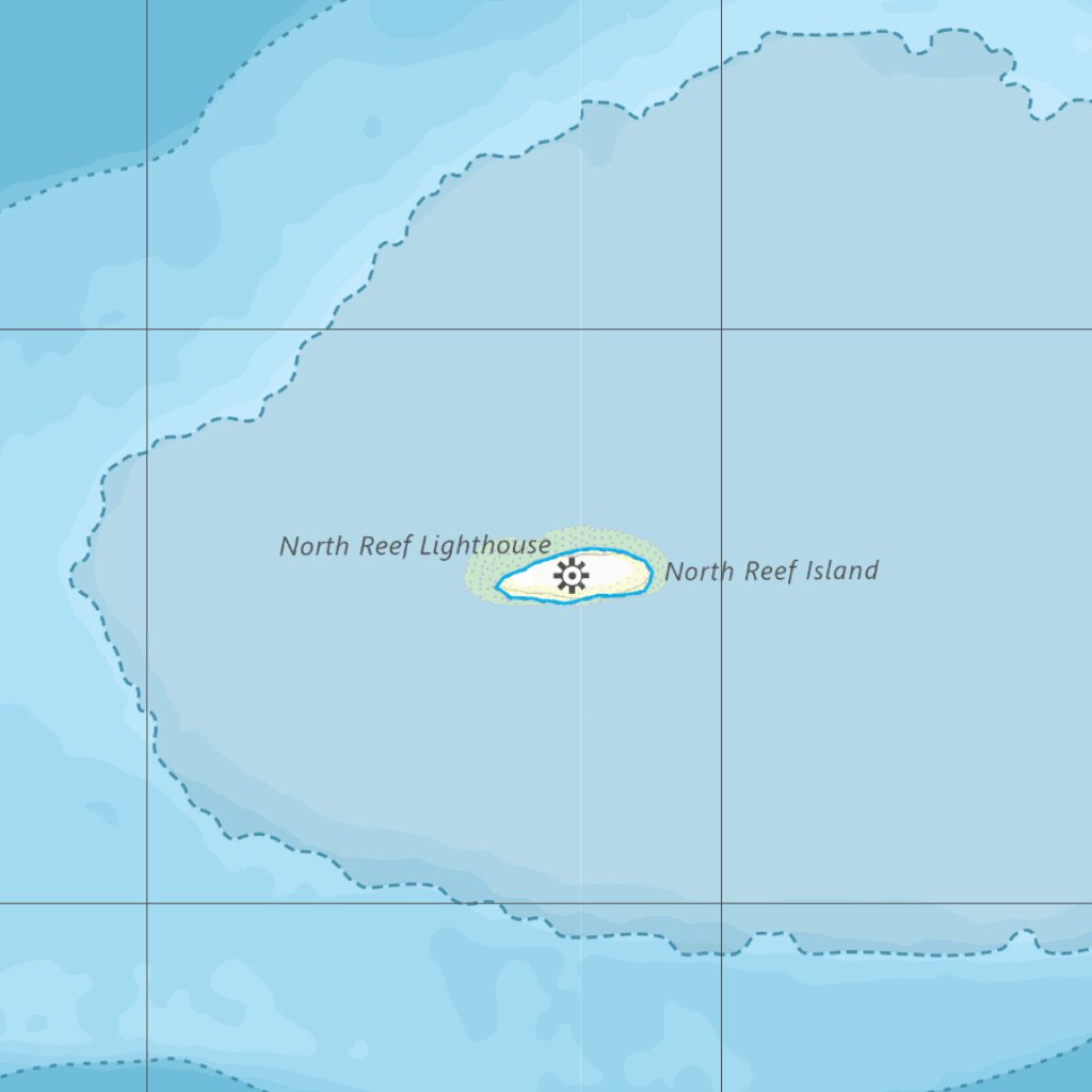 North Reef Island (9251-12) Map by Department of Resources | Avenza Maps
