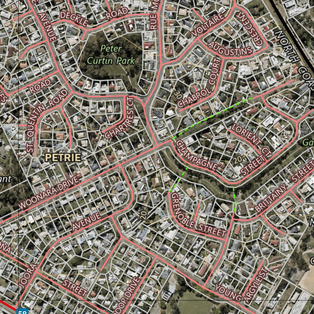 PETRIE (9443-211i) Map by Department of Resources | Avenza Maps