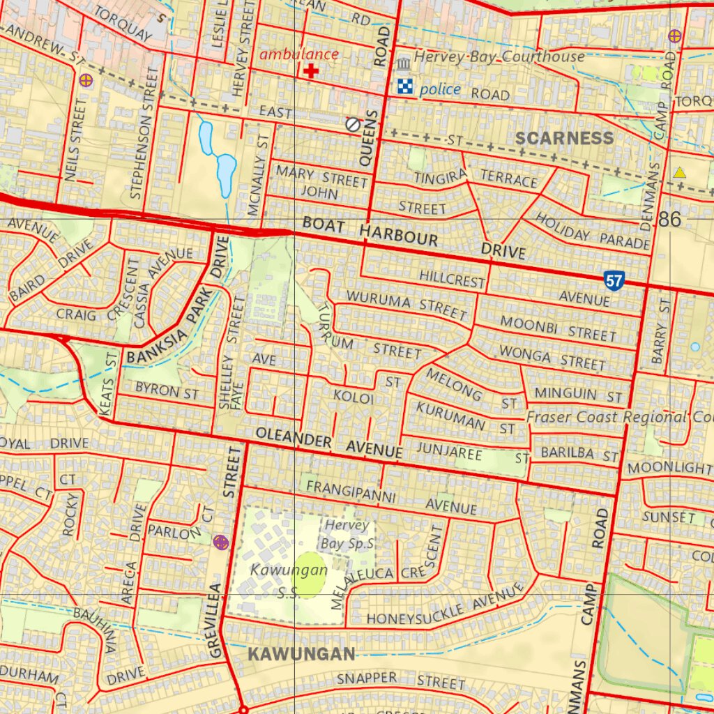 Pialba (9447-24) Map by Department of Resources | Avenza Maps