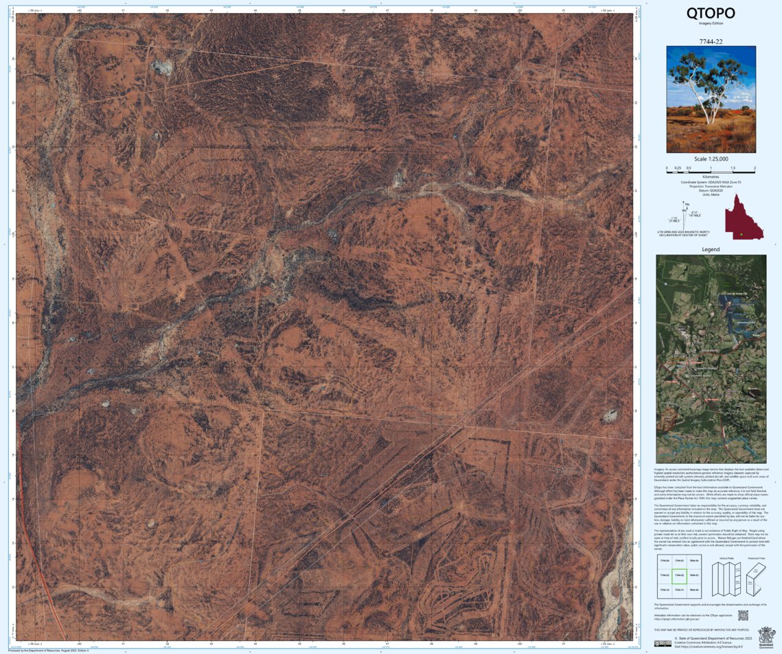 Quilpie (7744-22i) Map by Department of Resources | Avenza Maps