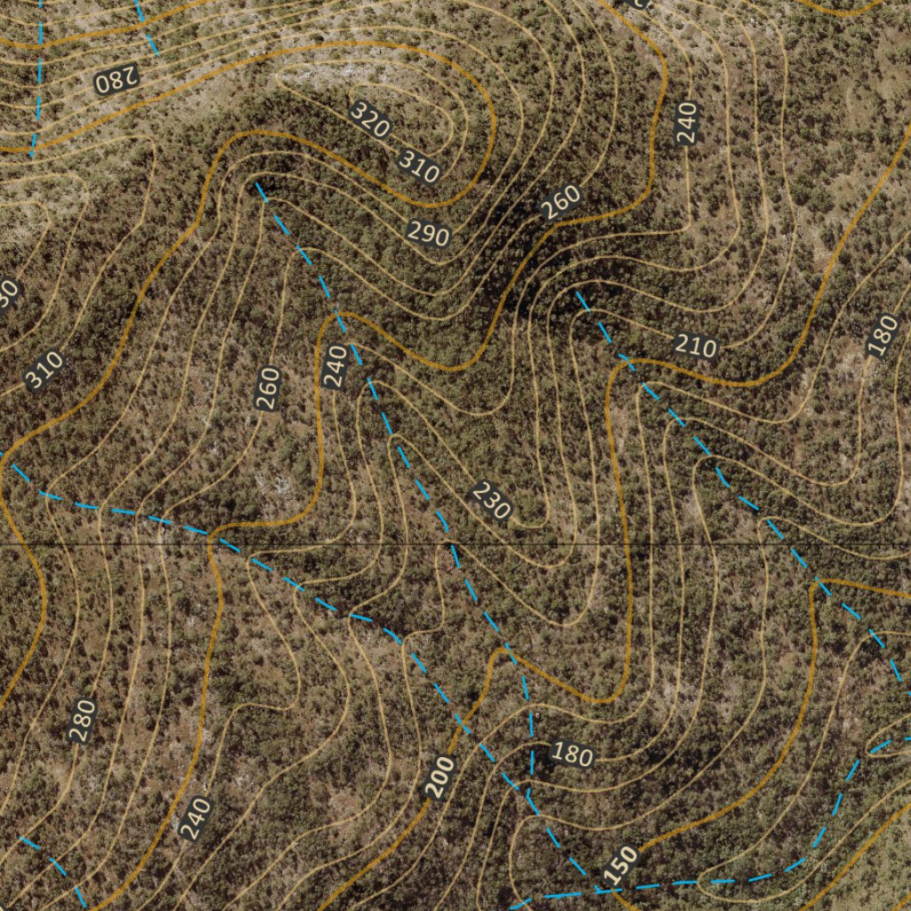 Rocky Ponds Creek (8458-332i) Map by Department of Resources | Avenza Maps