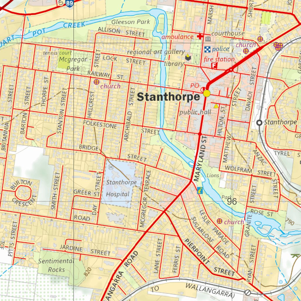 Stanthorpe (9240-12) Map by Department of Resources | Avenza Maps