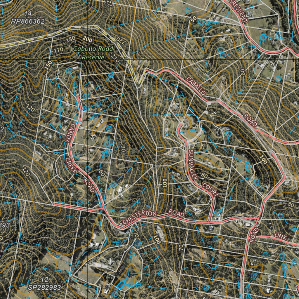 Tamborine (9542-32i) Map by Department of Resources | Avenza Maps