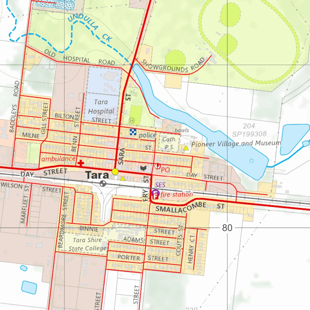 Tara (8943-21) Map by Department of Resources | Avenza Maps