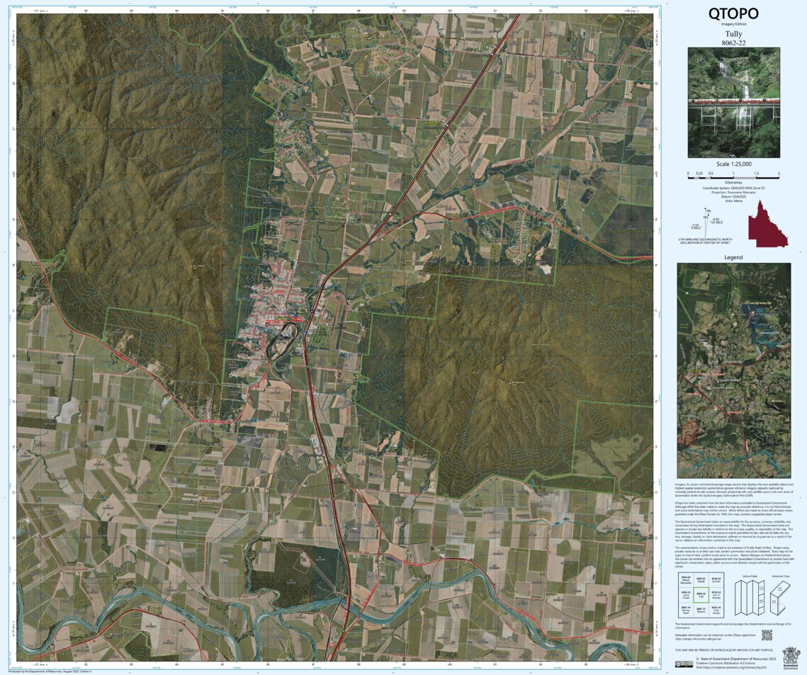 Tully (8062-22i) Map by Department of Resources | Avenza Maps