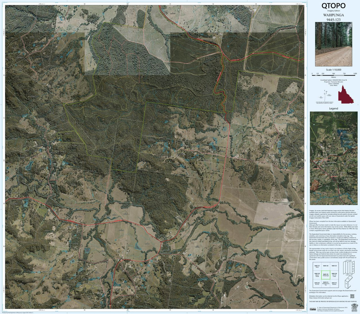 WAHPUNGA (9445-123i) Map by Department of Resources | Avenza Maps