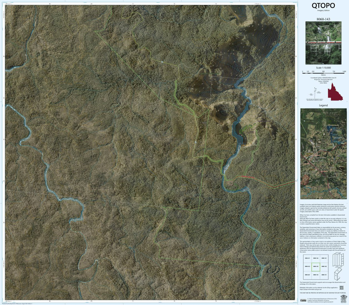 Wallaman Falls (8060-143i) Map by Department of Resources | Avenza Maps