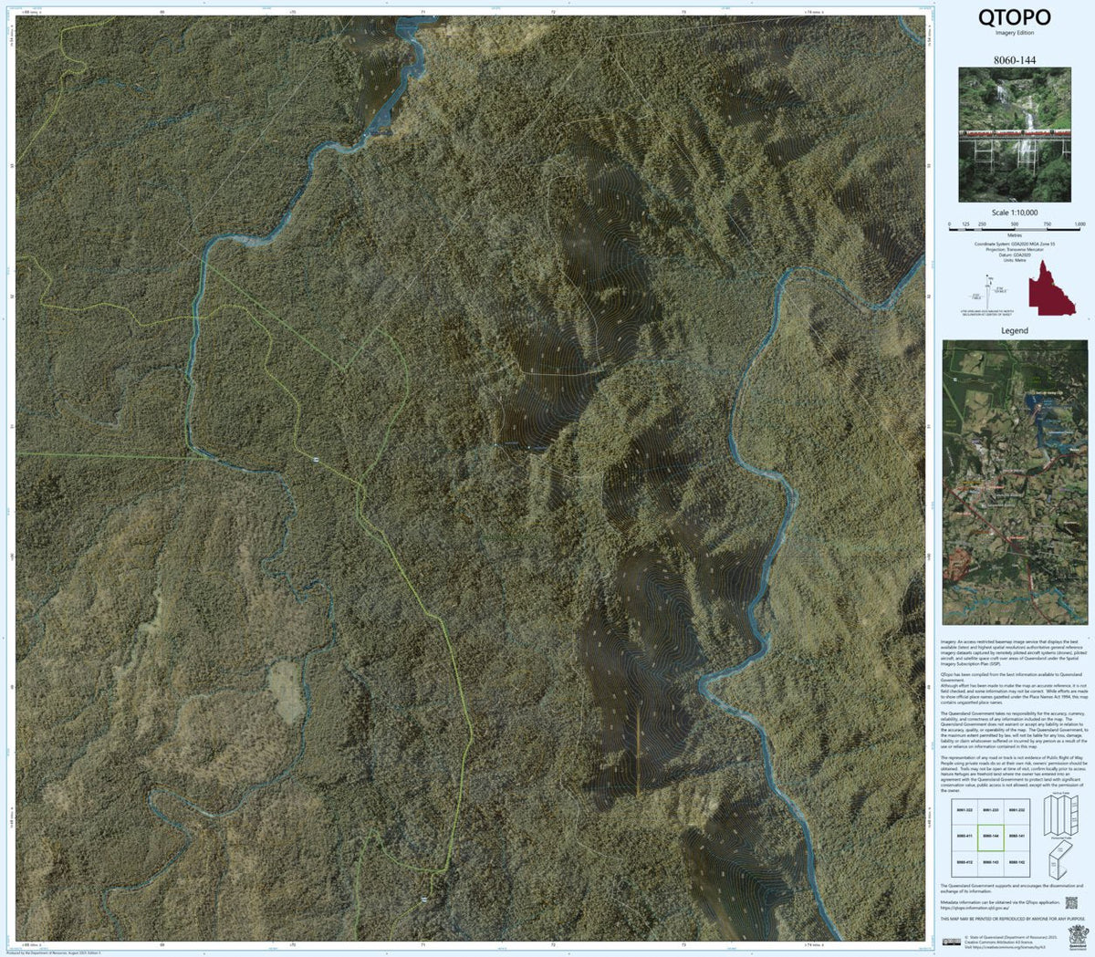 Wallaman Falls (8060-144i) Map by Department of Resources | Avenza Maps