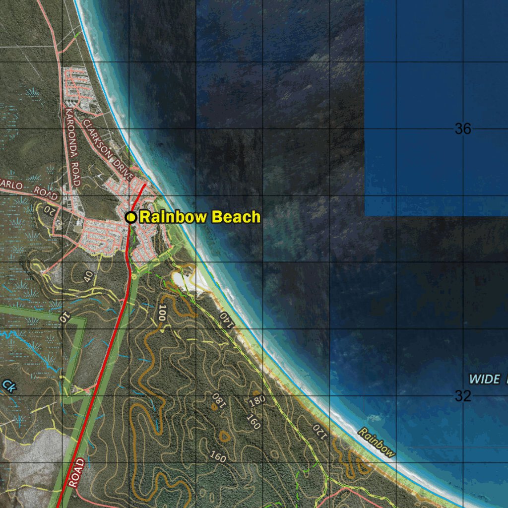 Wide Bay (9546i) Map by Department of Resources | Avenza Maps