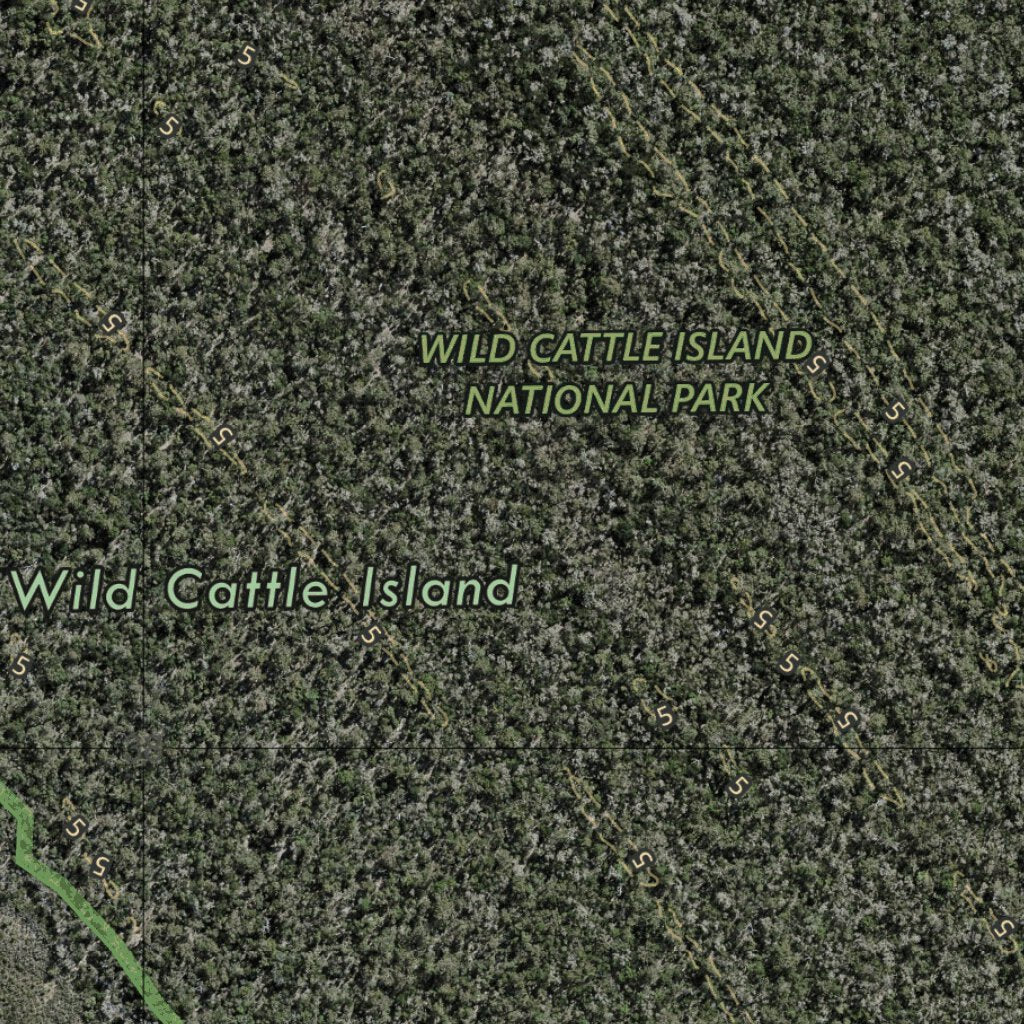 WILD CATTLE ISLAND (9150-223i) Map by Department of Resources | Avenza Maps