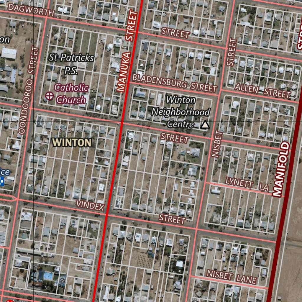 Winton (7553-334i) Map by Department of Resources | Avenza Maps