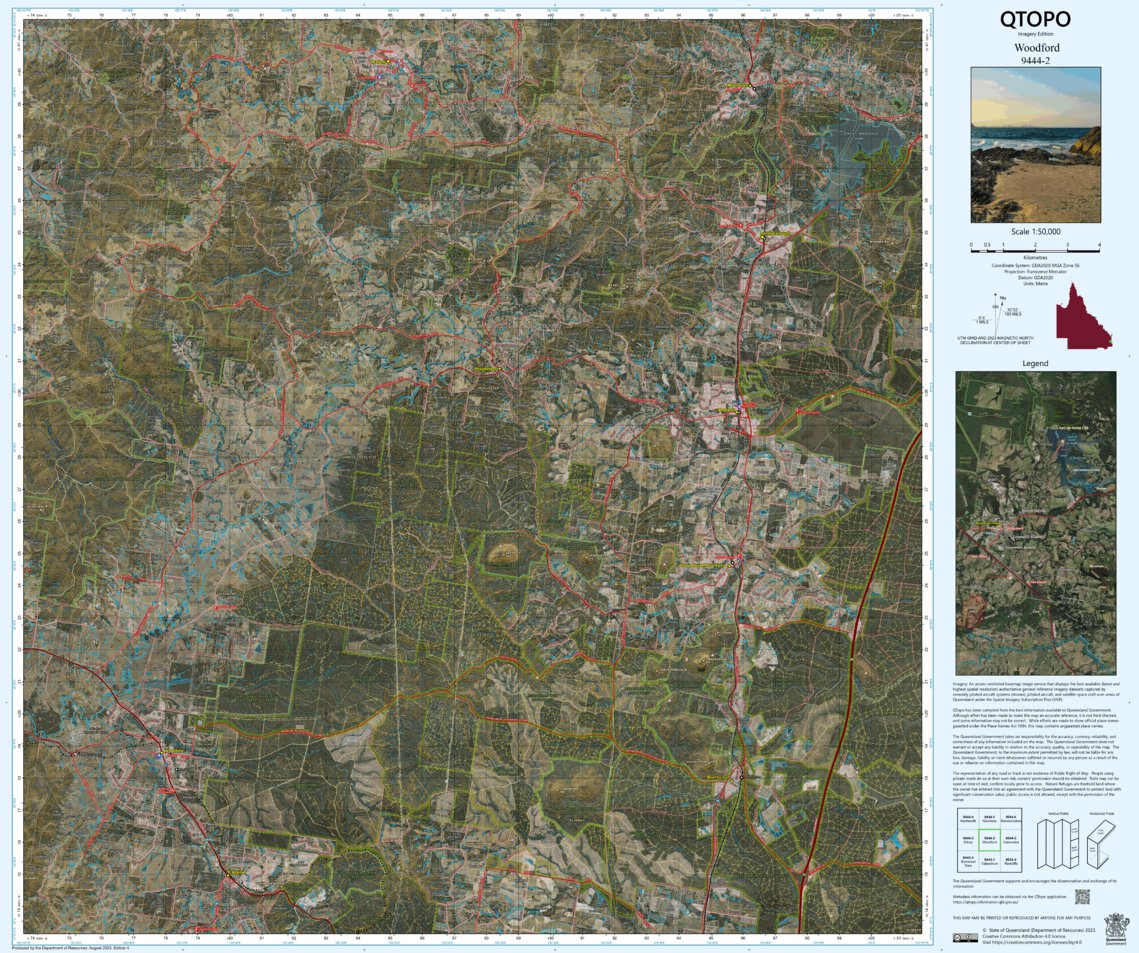 Woodford (9444-2i) Map by Department of Resources | Avenza Maps