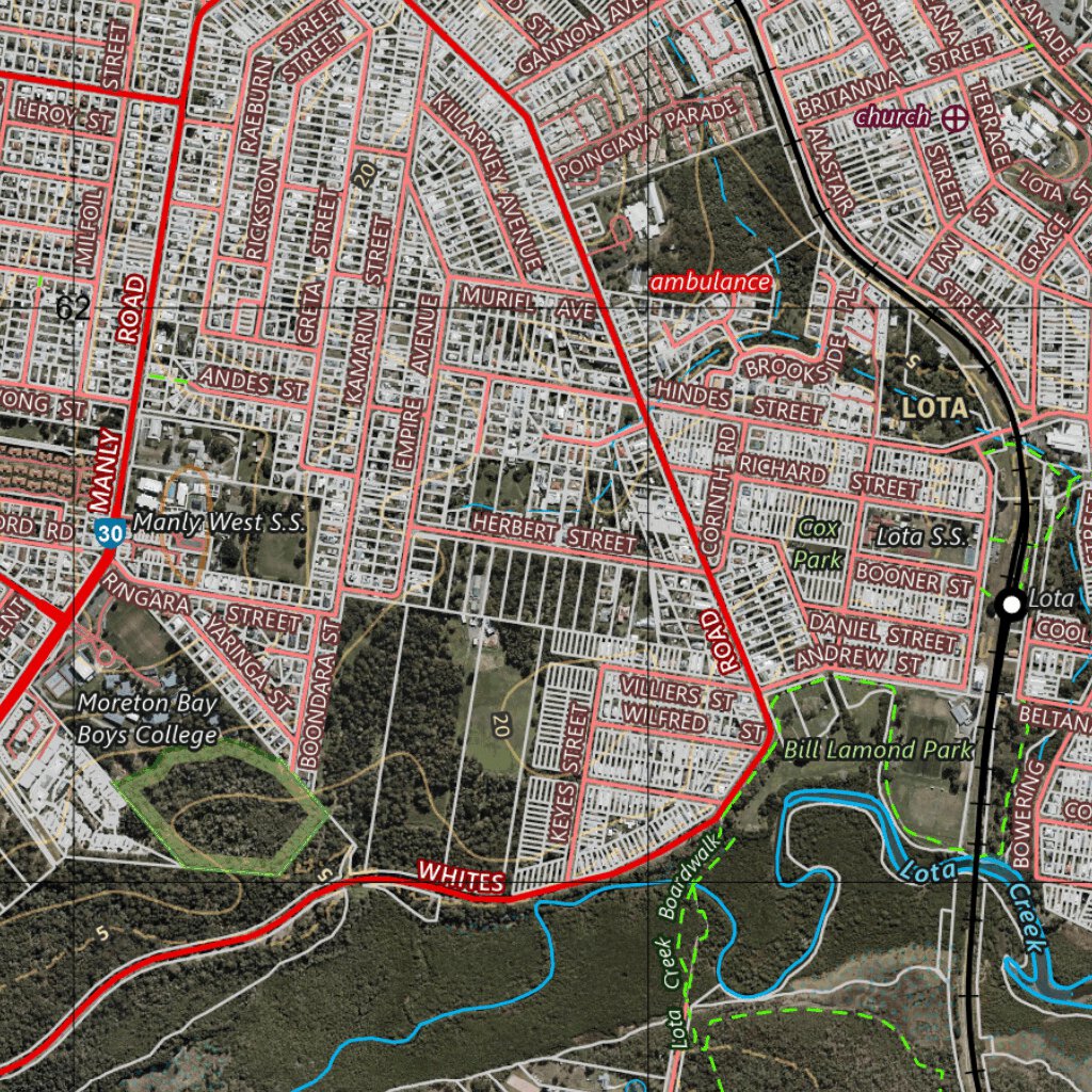 Wynnum (9543-32i) Map by Department of Resources | Avenza Maps