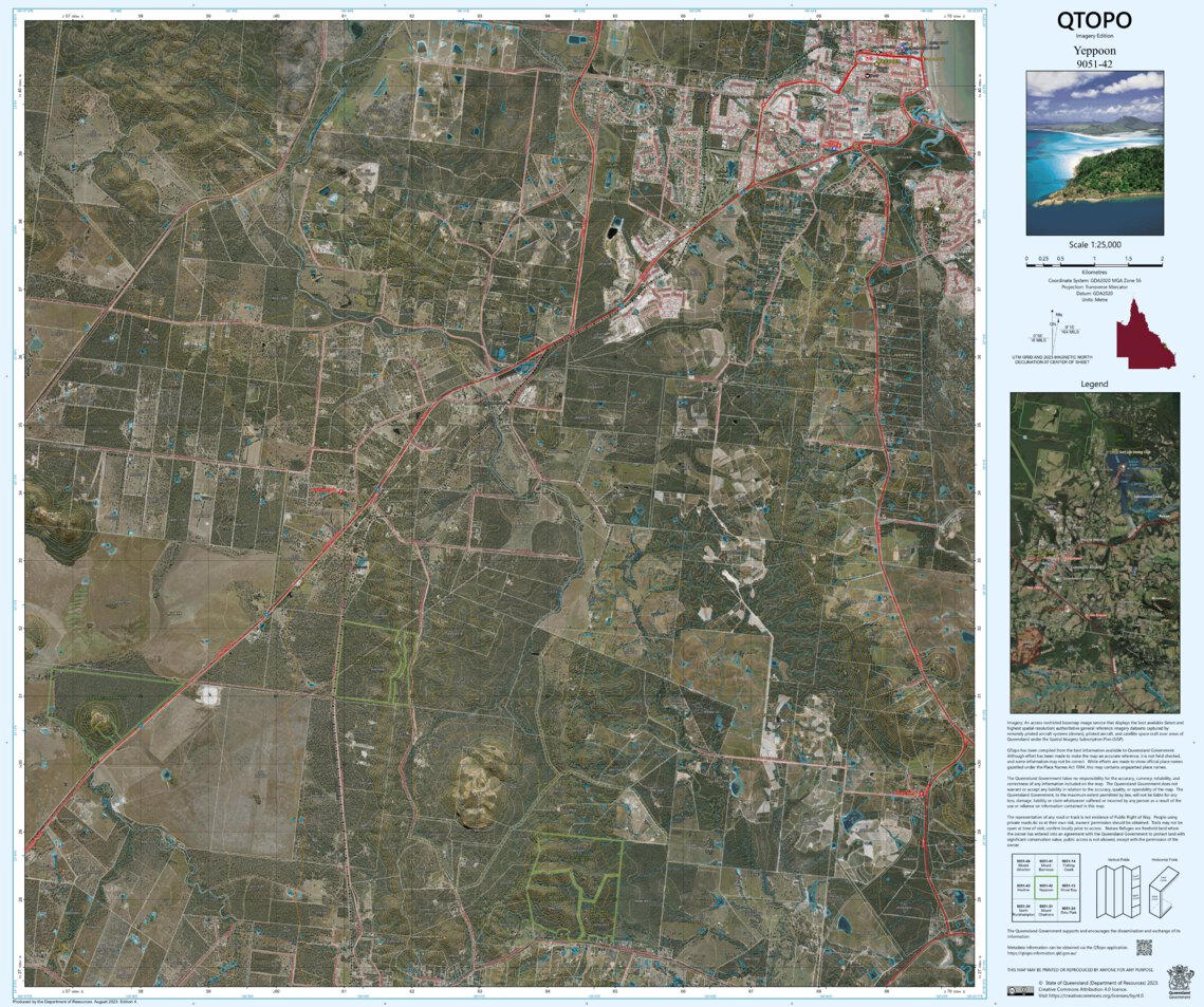 Yeppoon (9051-42i) Map by Department of Resources | Avenza Maps