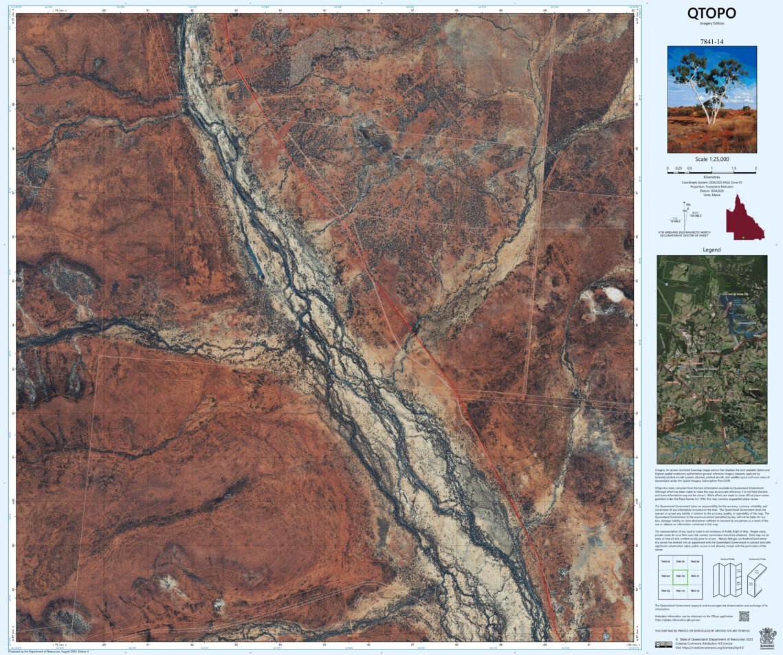 Yowah (7841-14i) Map by Department of Resources | Avenza Maps