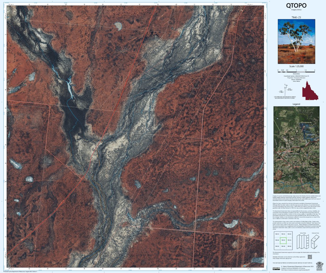 Yowah (7841-21i) Map by Department of Resources | Avenza Maps