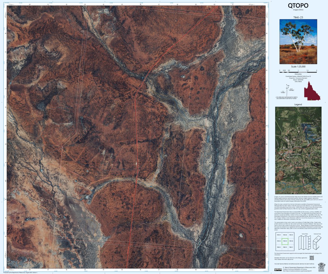 Yowah (7841-23i) Map by Department of Resources | Avenza Maps