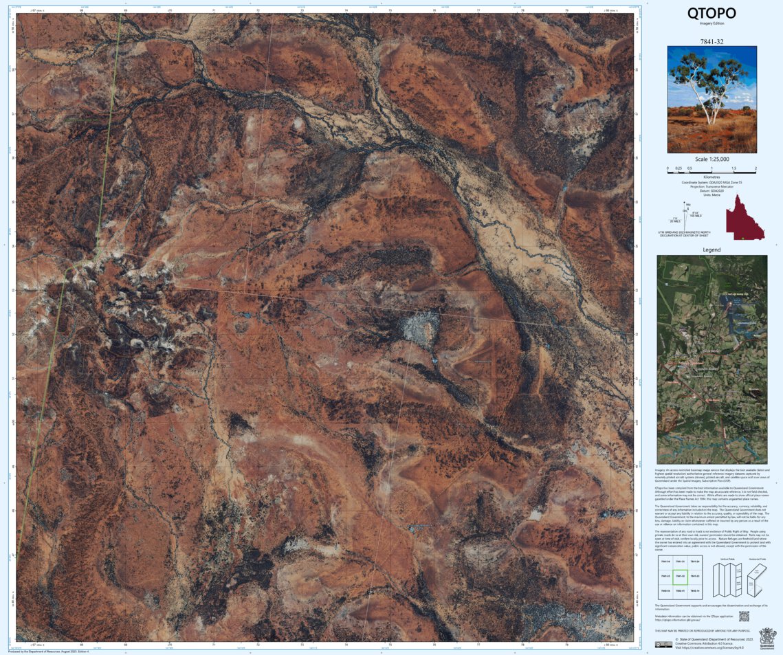 Yowah (7841-32i) Map by Department of Resources | Avenza Maps