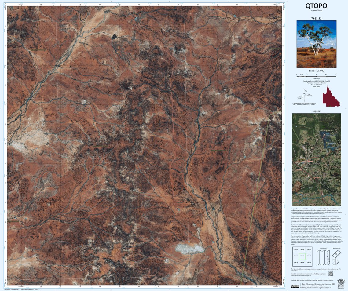 Yowah (7841-33i) Map by Department of Resources | Avenza Maps