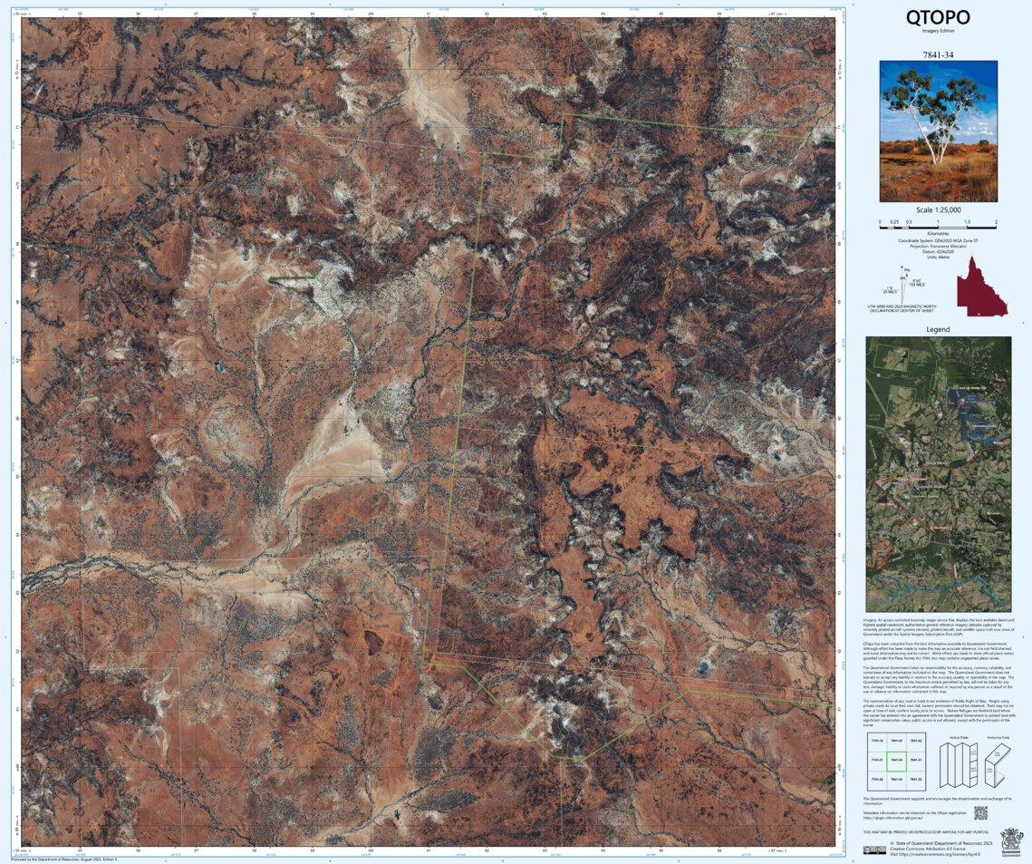 Yowah (7841-34i) Map by Department of Resources | Avenza Maps