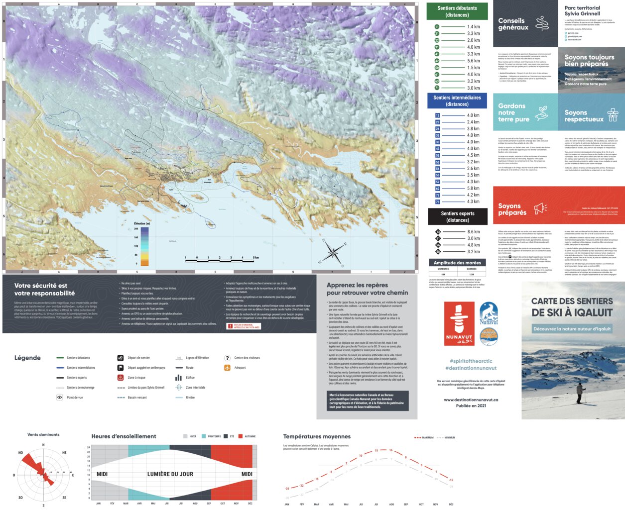 Carte des sentiers de ski à Iqaluit Map by Destination Nunavut | Avenza ...