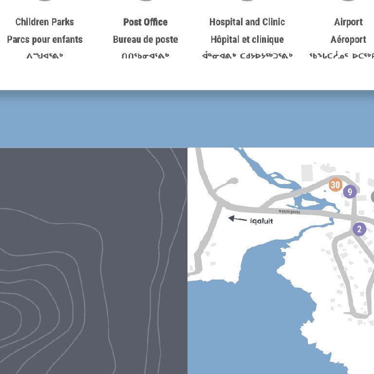 Iqaluit Town Tour Map by Destination Nunavut | Avenza Maps