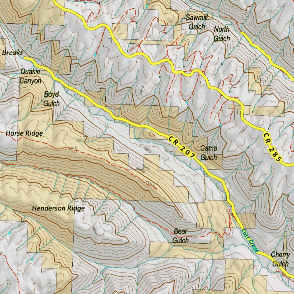 Land Ownership Map for CO Unit 21 by Divas de la Caza | Avenza Maps