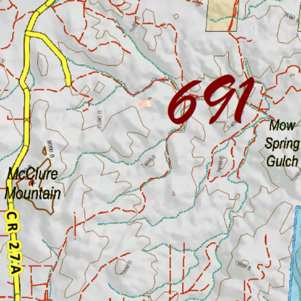 Land Ownership Map for CO Unit 691 by Divas de la Caza | Avenza Maps