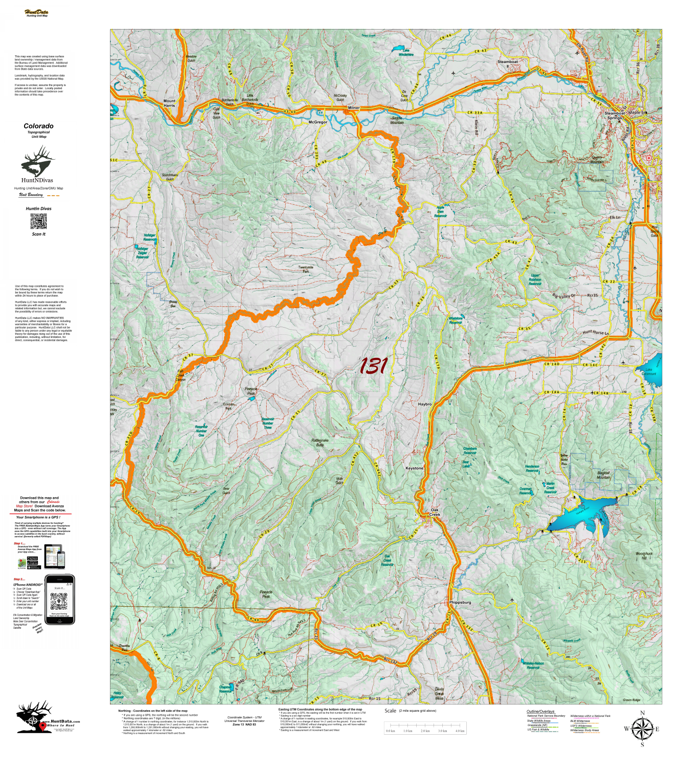 Topographical Map for CO Unit 131 by Divas de la Caza | Avenza Maps