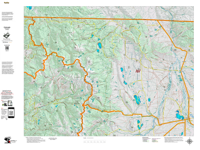 Topographical Map for CO Unit 161 by Divas de la Caza | Avenza Maps