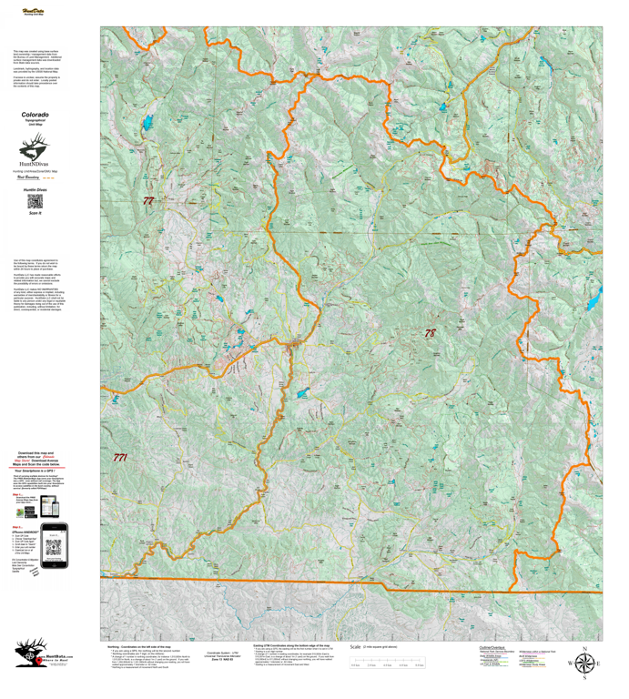 Topographical Map for CO Unit 78 by Divas de la Caza | Avenza Maps