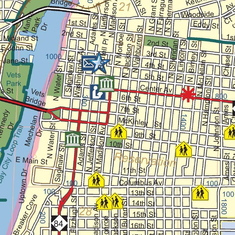 Bay County, Michigan - Complete Township Maps Map by Donald Dale Milne ...
