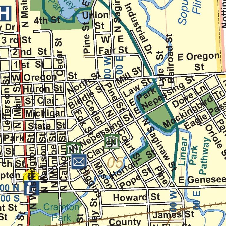 Lapeer County, Michigan - Complete Township Maps Map by Donald Dale ...