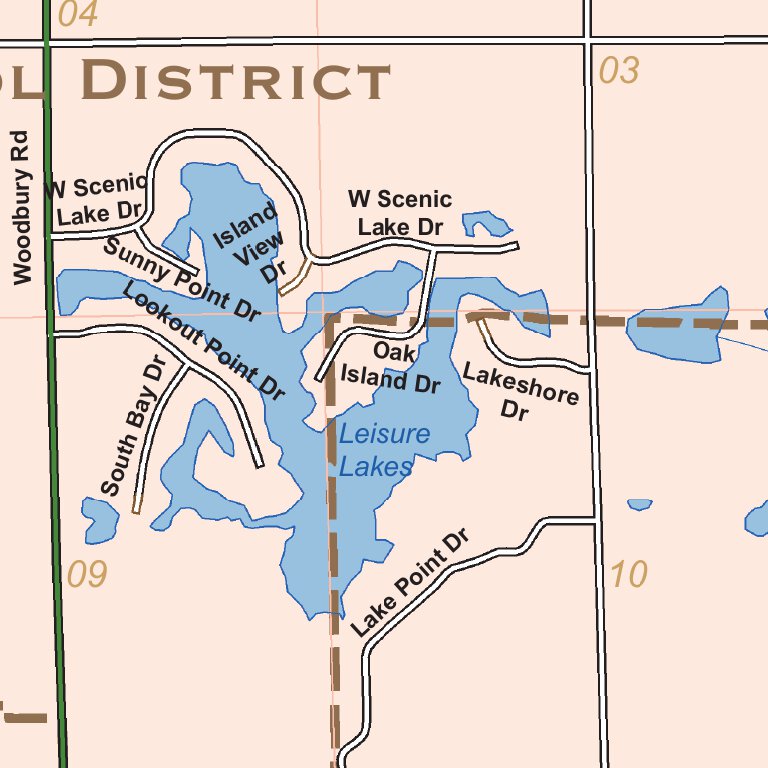 Woodhull Township, Shiawassee County, Michigan Map by Donald Dale Milne ...