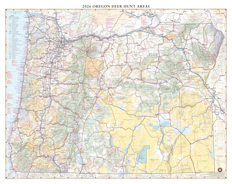 2026 Oregon Deer Hunt Areas Map by East View Map Link | Avenza Maps