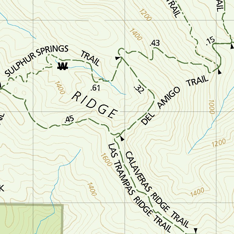 Las Trampas Regional Wilderness Map by EBRPD | Avenza Maps