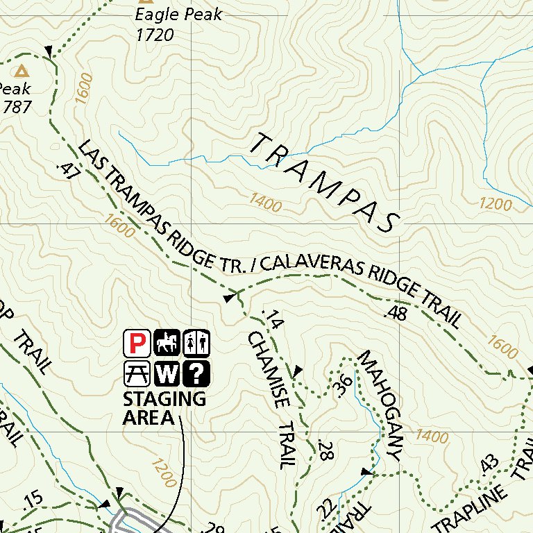 Las Trampas Regional Wilderness Map by EBRPD | Avenza Maps