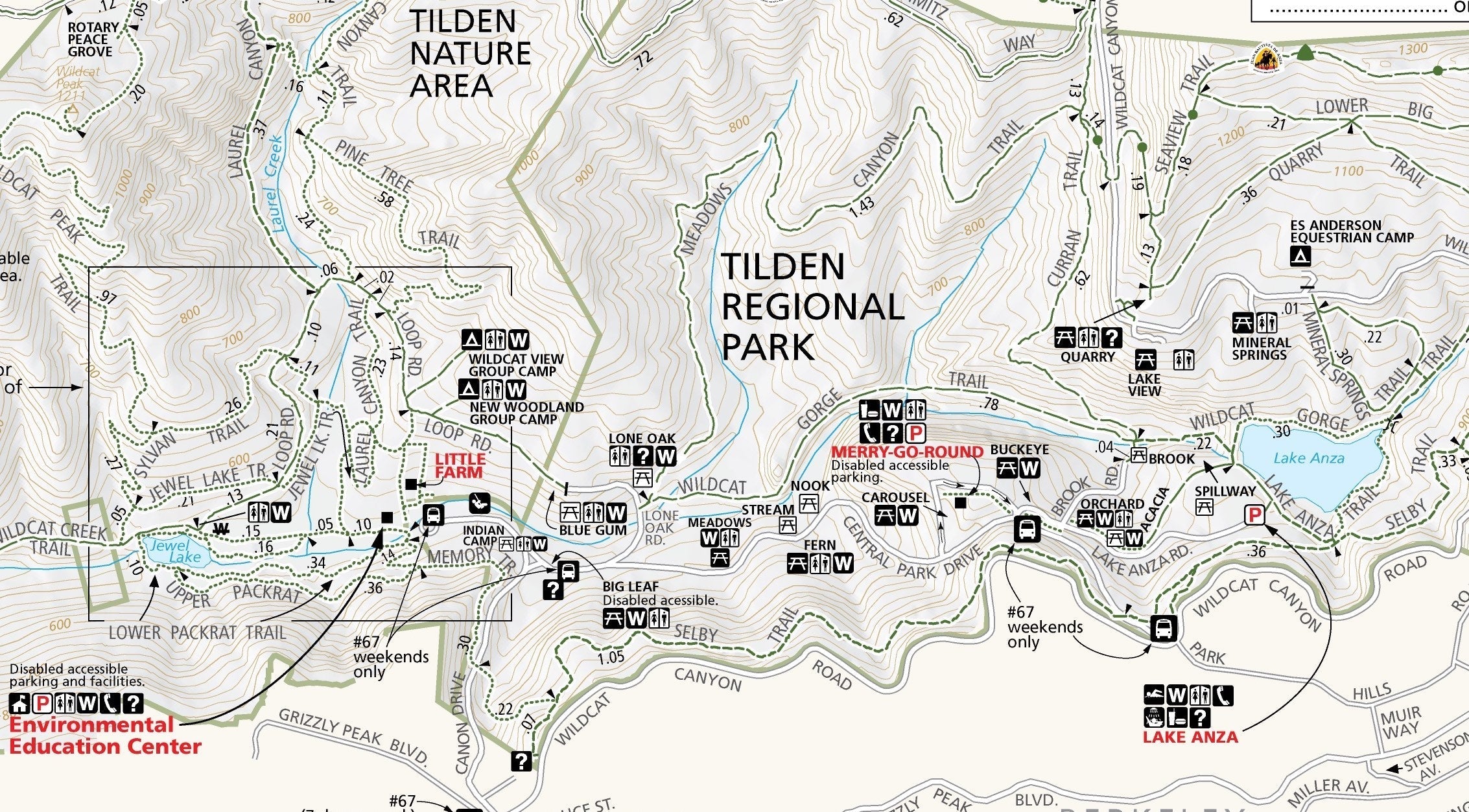 Tilden Regional Park Map by EBRPD | Avenza Maps