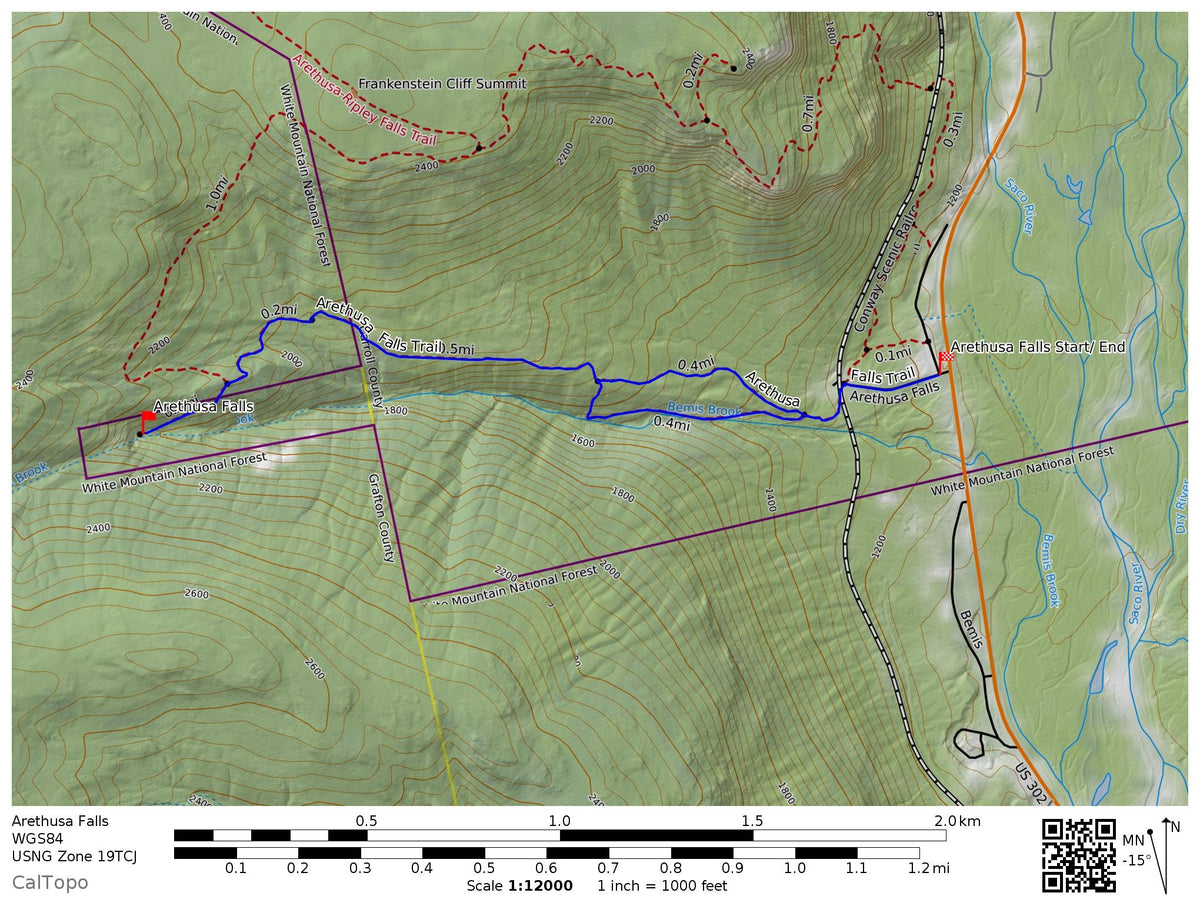 Effortless Adventure: White Mountain Waterfalls Map by Effortless ...