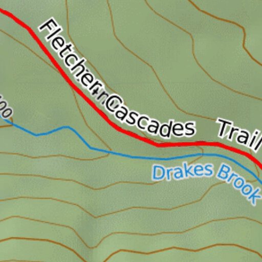 Fletcher Cascade Trail Map by Effortless Adventure LLC | Avenza Maps