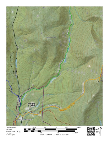 Tunnel Brook Trail Map by Effortless Adventure LLC | Avenza Maps