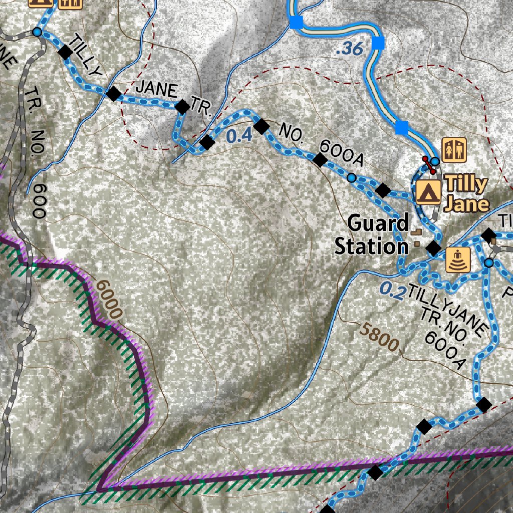 Cloud Cap - Tilly Jane Historic Area - Mount Hood Winter Recreation Map ...