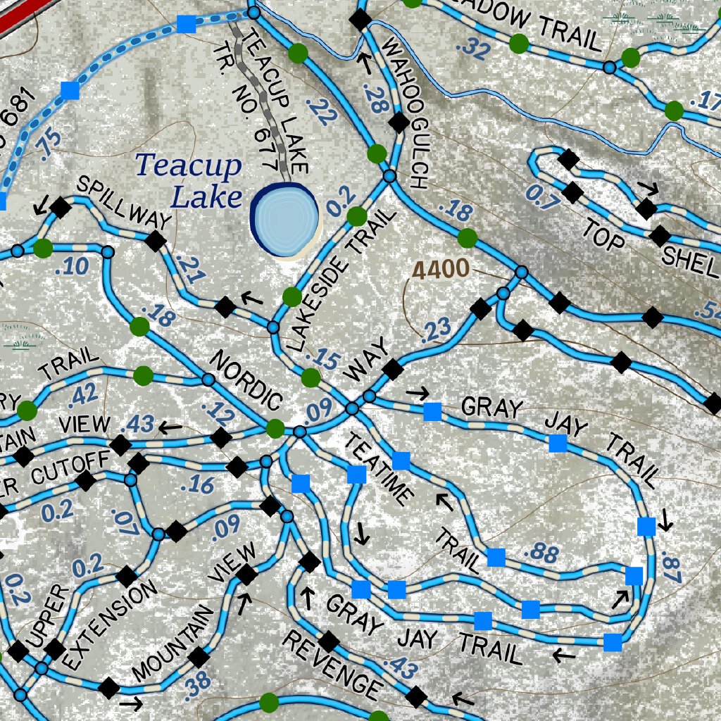 Teacup Nordic And Pocket Creek Mount Hood National Forest Winter Map by ...