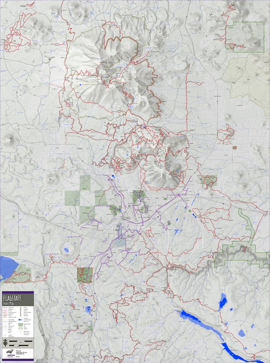 Flagstaff Trails Map by Emmitt Barks Cartography | Avenza Maps