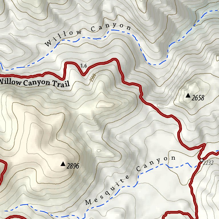 White Tank Mountains Trails Map by Emmitt Barks Cartography | Avenza Maps