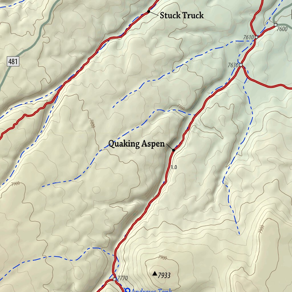 Zuni Mountains Trails Map by Emmitt Barks Cartography | Avenza Maps