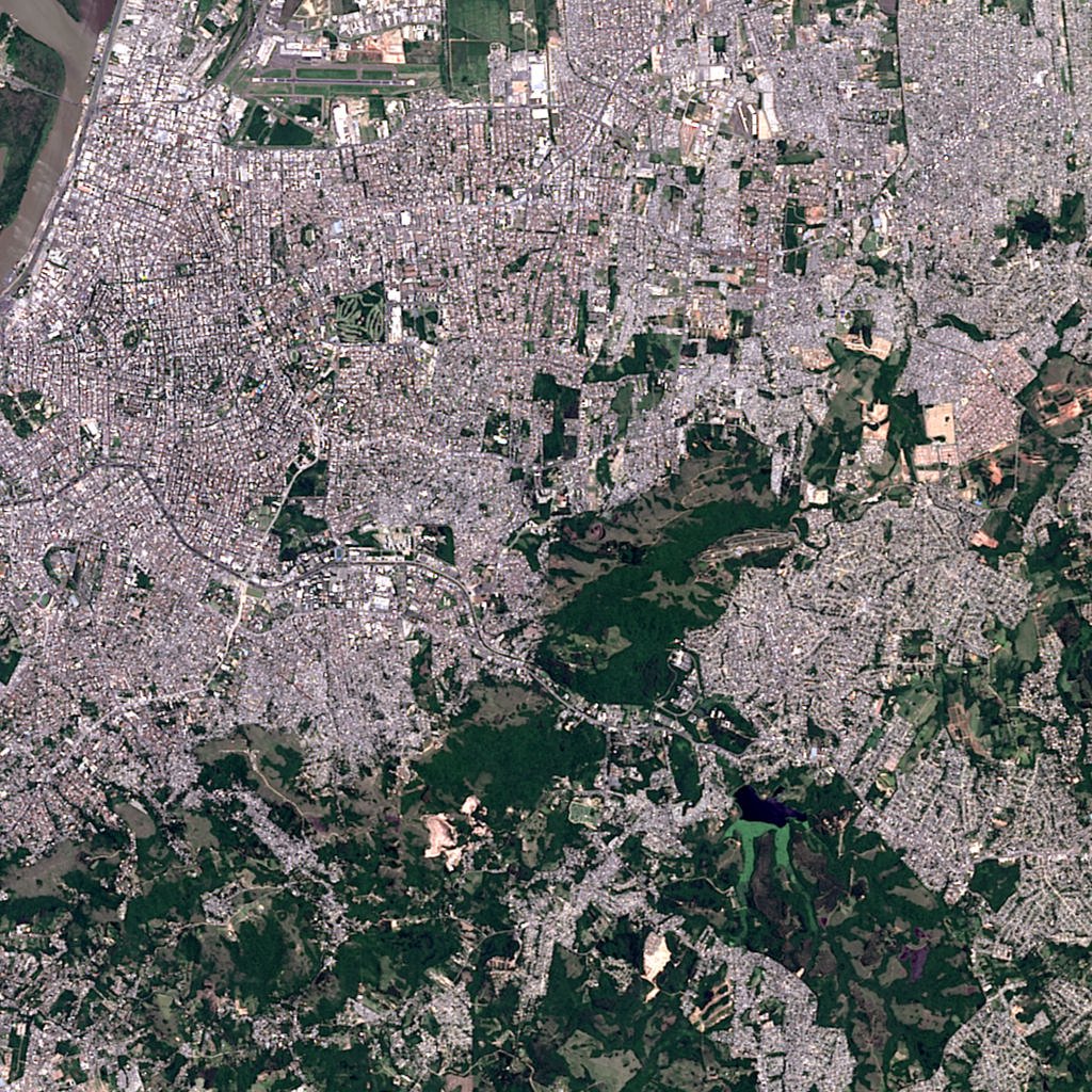 Porto Alegre - RS - Brazil, 15 m resolution Satelite Imagery Map by ...