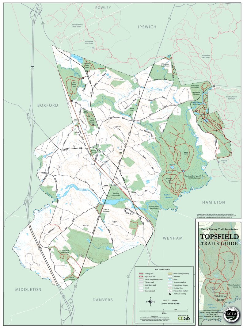 ECTA Topsfield Trail Map by Essex County Trail Association | Avenza Maps