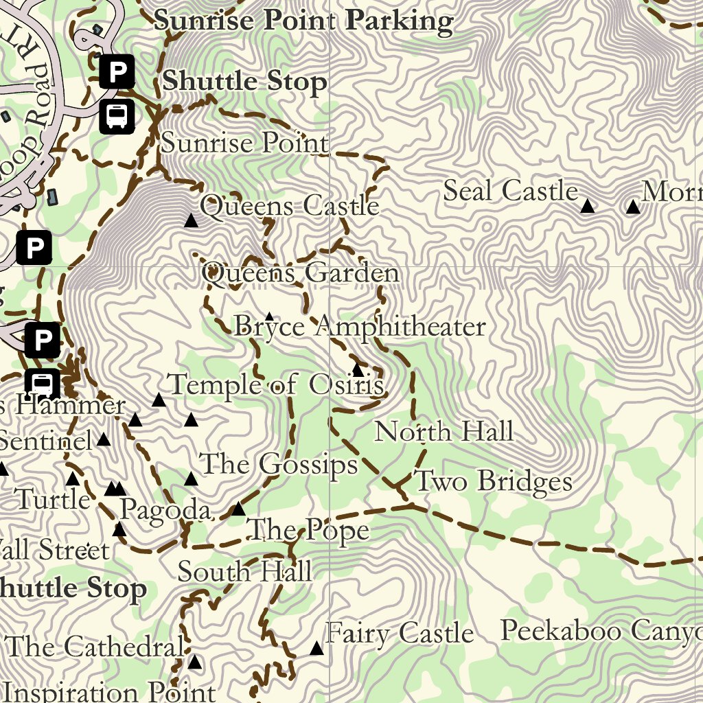 Bryce Canyon National Park Map by Eyes Up Adventures | Avenza Maps