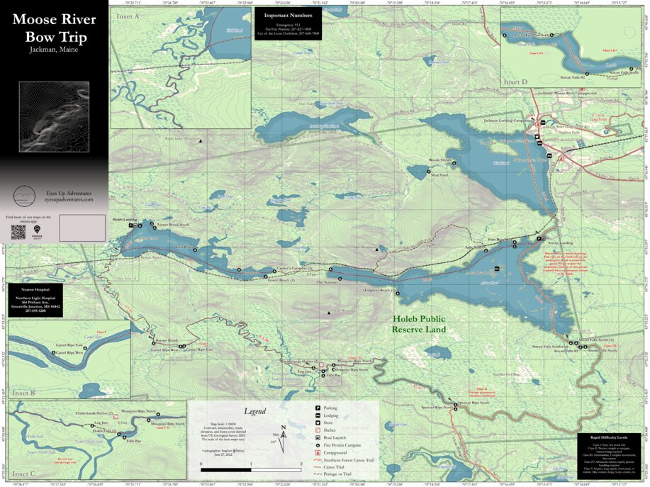Moose River Bow Trip- Holeb Public Reserve Land Map by Eyes Up ...